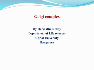 Golgi complex | PPTX