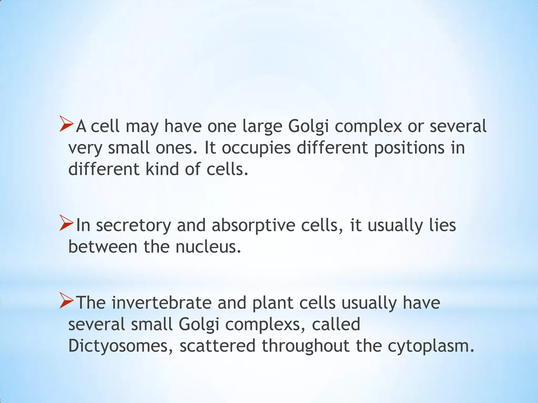 Golgi complex structure and functions | PPTX