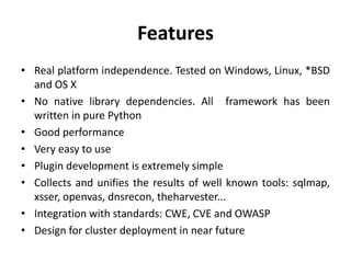 Golismero | PPTX | Programming Languages | Computing