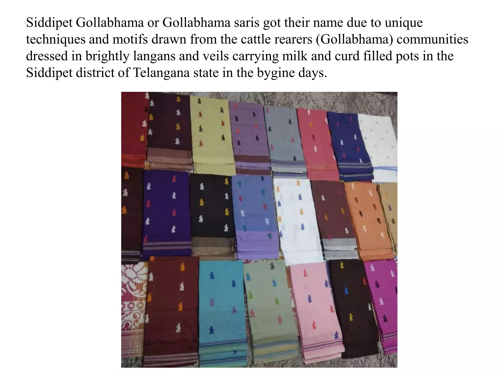 Gollabhama saris | PPTX