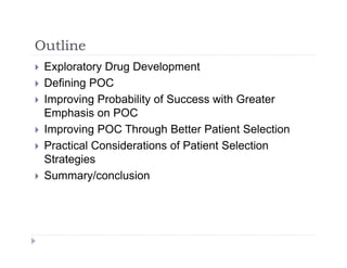 Clinical Proof of Concept (PoC) | PDF