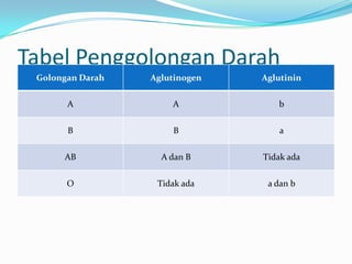 Golongan darah | PPTX