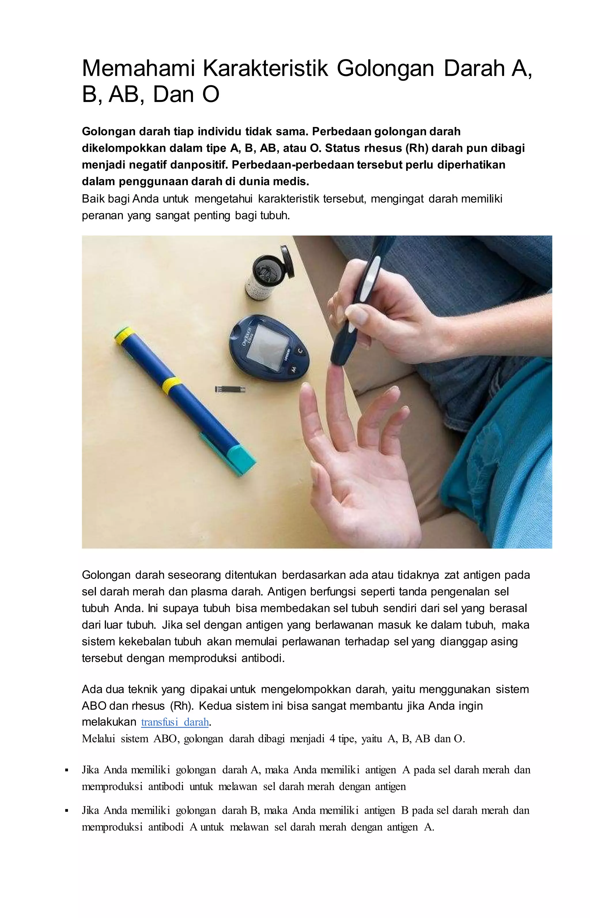Golongan darah | DOCX