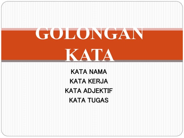 Golongan kata | PPTX