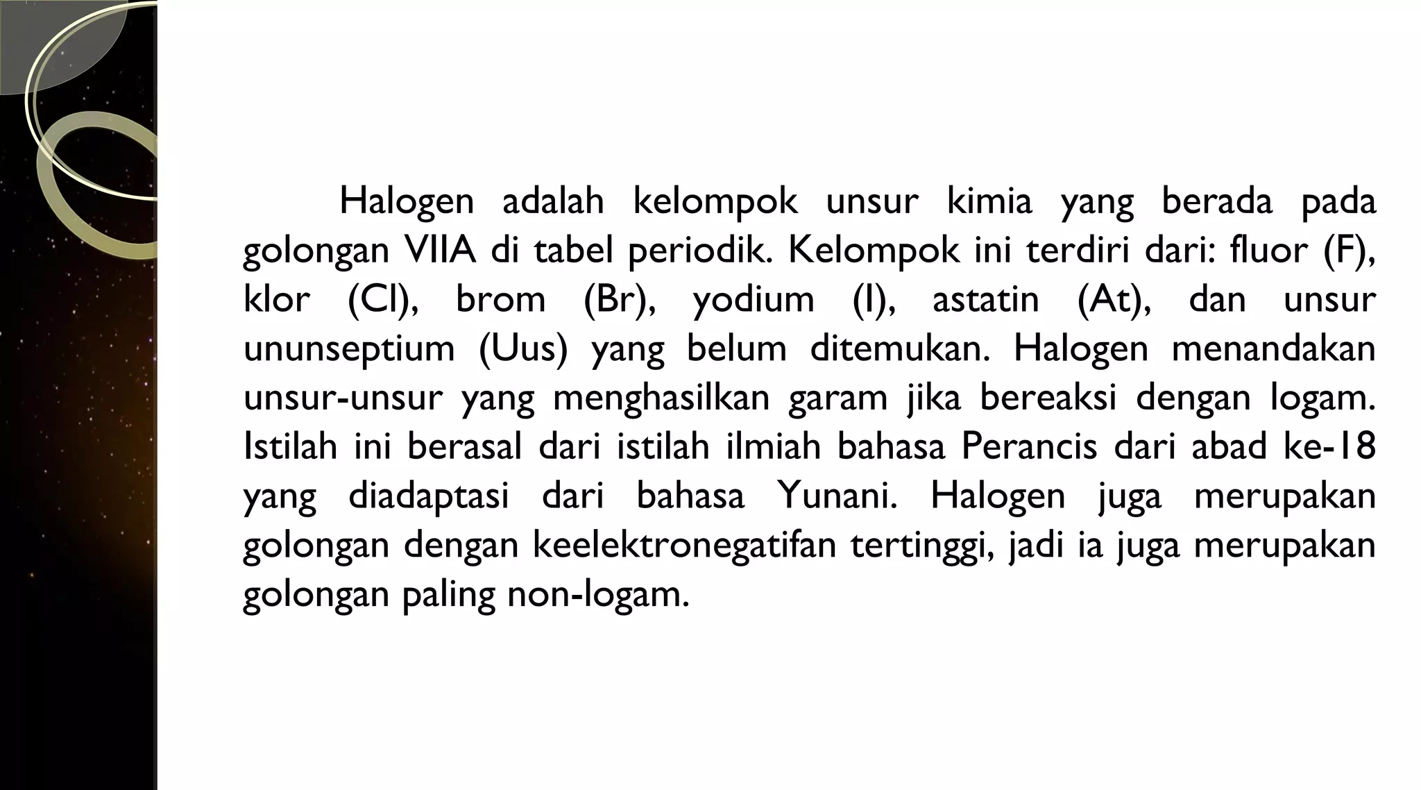 Golongan VIIA (HALOGEN) | PPT