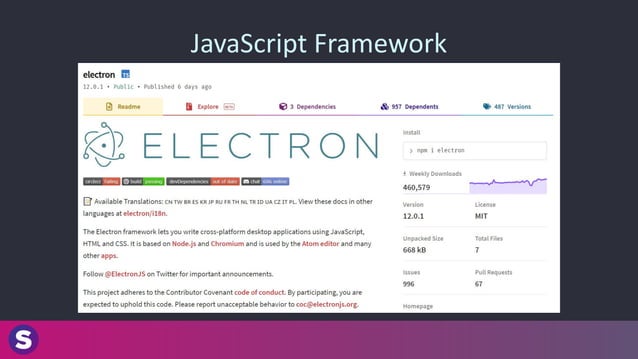 "Electron. How the most modern framework works" Oleksii Holubiev | PPT