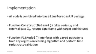Forecasting Multiple Time Series Using the baselineforecast R Package | PDF