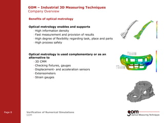 GOM Verification Of Finite Element Simulations | PDF