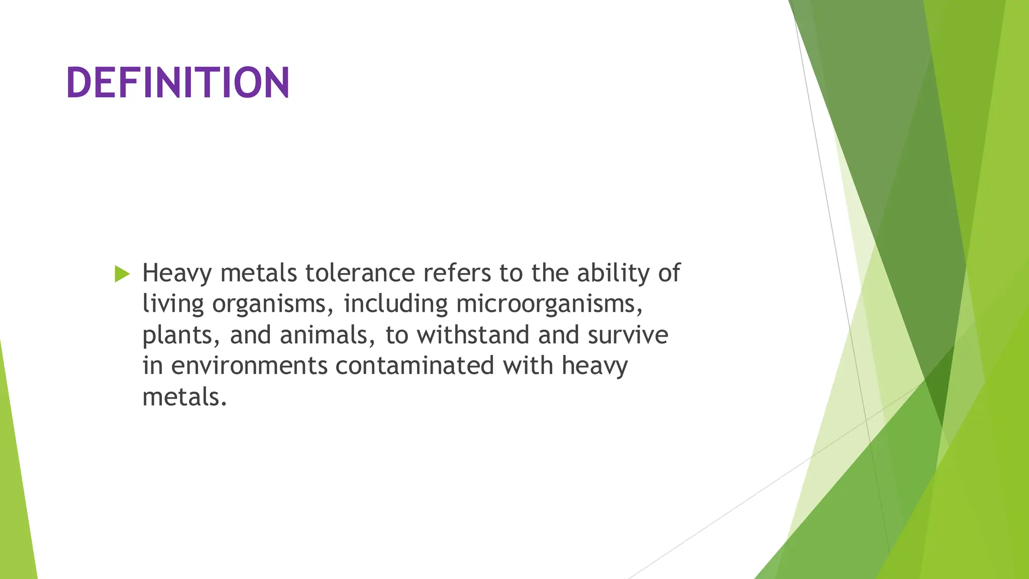 Heavy metal tolerance in microbes....... | PDF