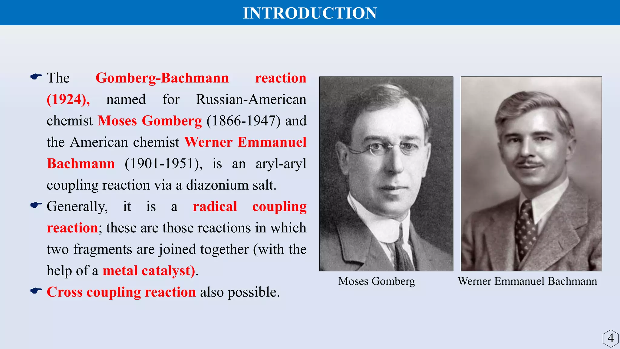 Ullmann Reaction and Gomberg - Bechmann Reaction | PPTX