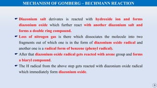 Ullmann Reaction and Gomberg - Bechmann Reaction | PPTX