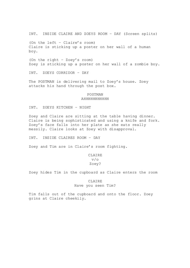 Gombie trailer script | PDF