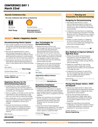 GoM decommissioning conference | PDF