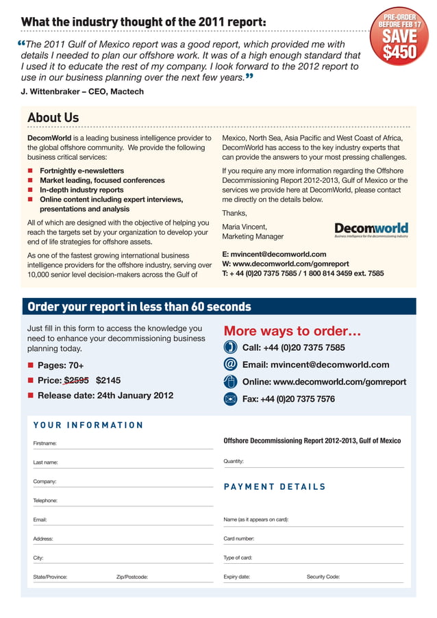 Decommissioning Report, 2012-13, Gulf of Mexico | PDF