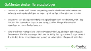 GoMentor for psykologer | PDF
