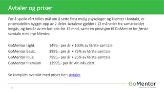 GoMentor for psykologer | PDF