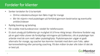 GoMentor for psykologer | PDF
