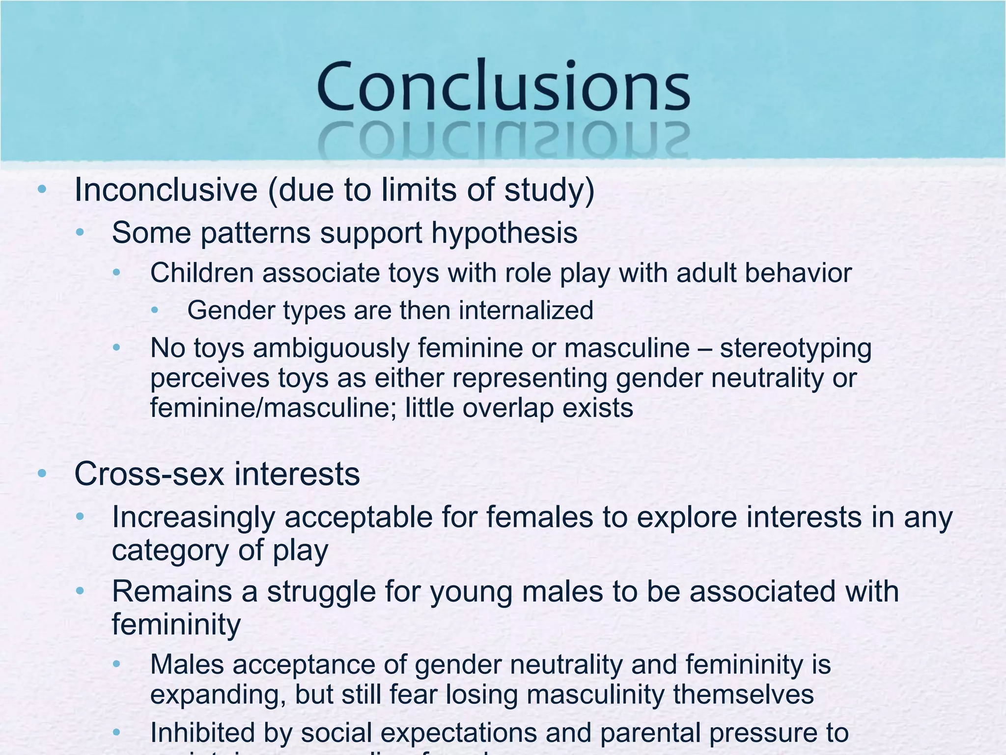 Toys and Gender Socialization | PPT