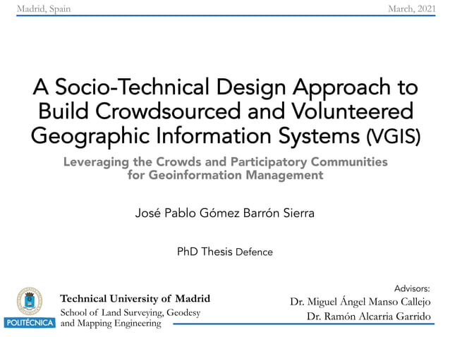 A Socio-Technical Design Approach to Build Crowdsourced and Volunteered Geographic Information ...