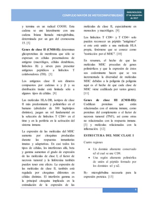 Complejo mayor de histocompatibilidad | DOCX