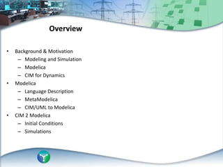 CIM to Modelica Factory - Automated Equation-Based Cyber-Physical Power ...