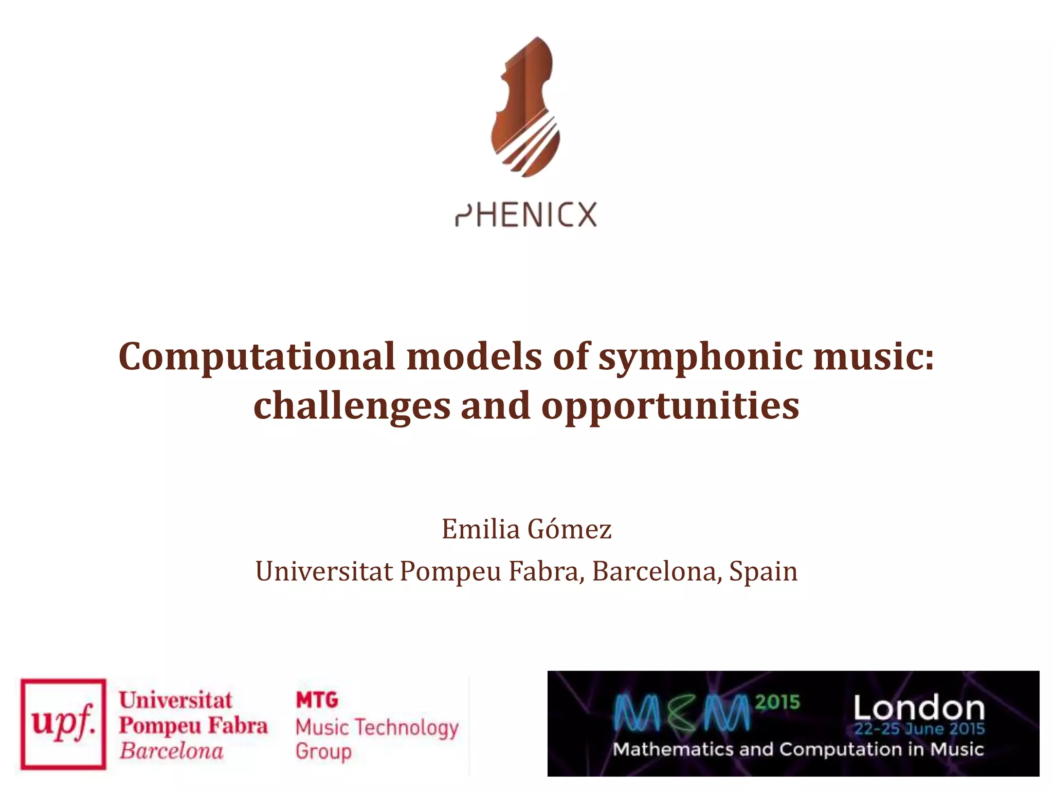 Computational models of symphonic music | PPT