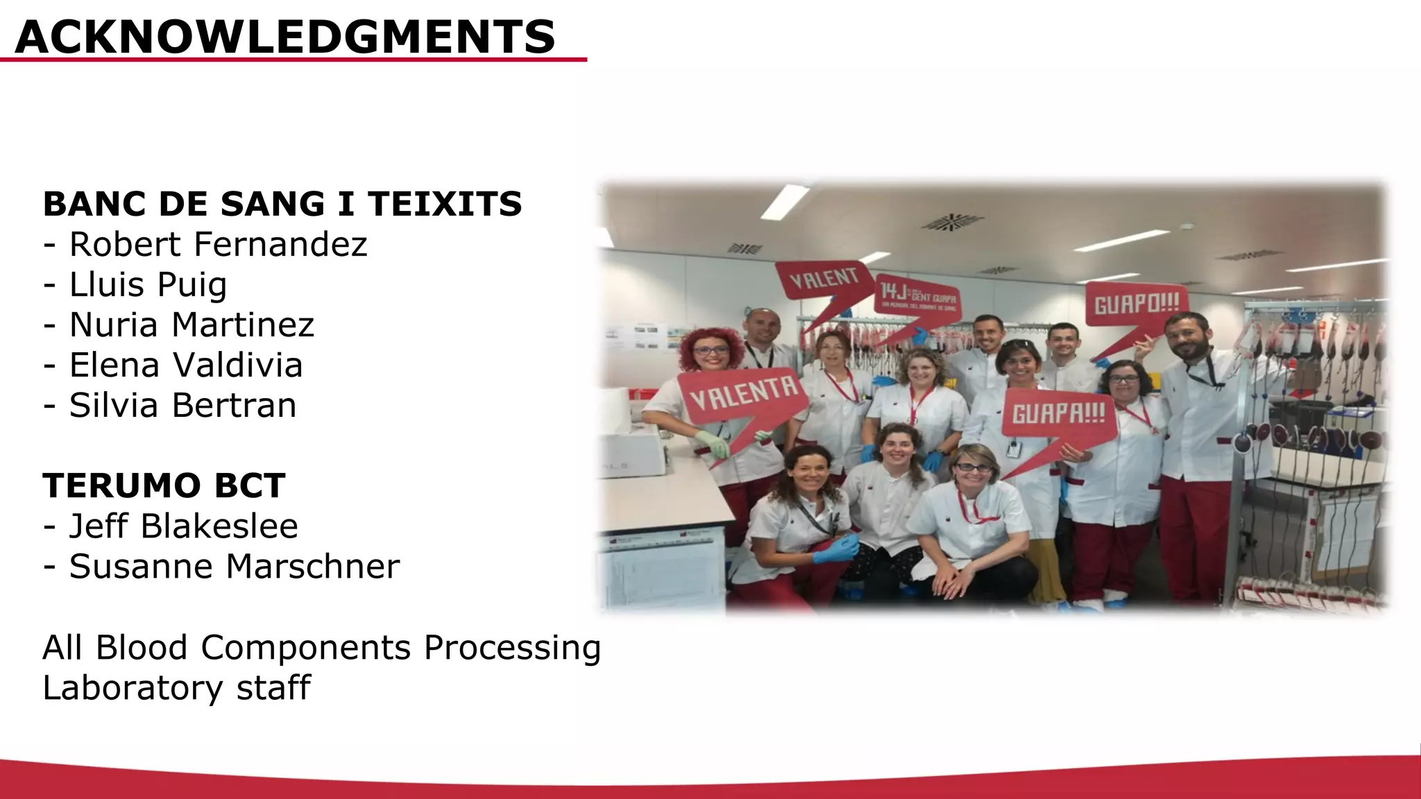 Validation of new blood bags for blood fractioning using reveos system ...