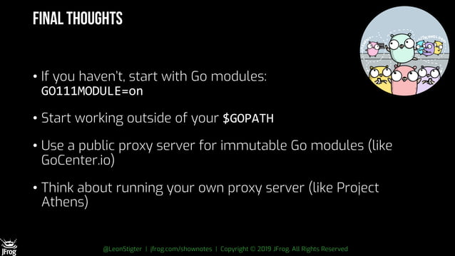 Refactoring to Go modules: why and how | PPT