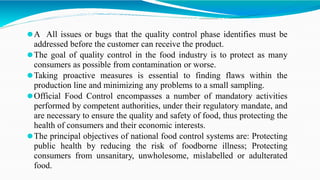 Quality Control In Food For Microbial Quality Control And Testing | PPT
