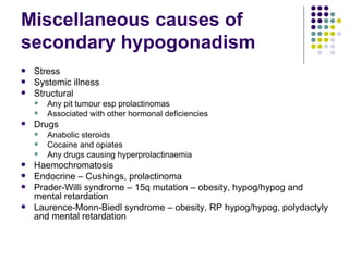Gonadal function and dysfunction | PPT