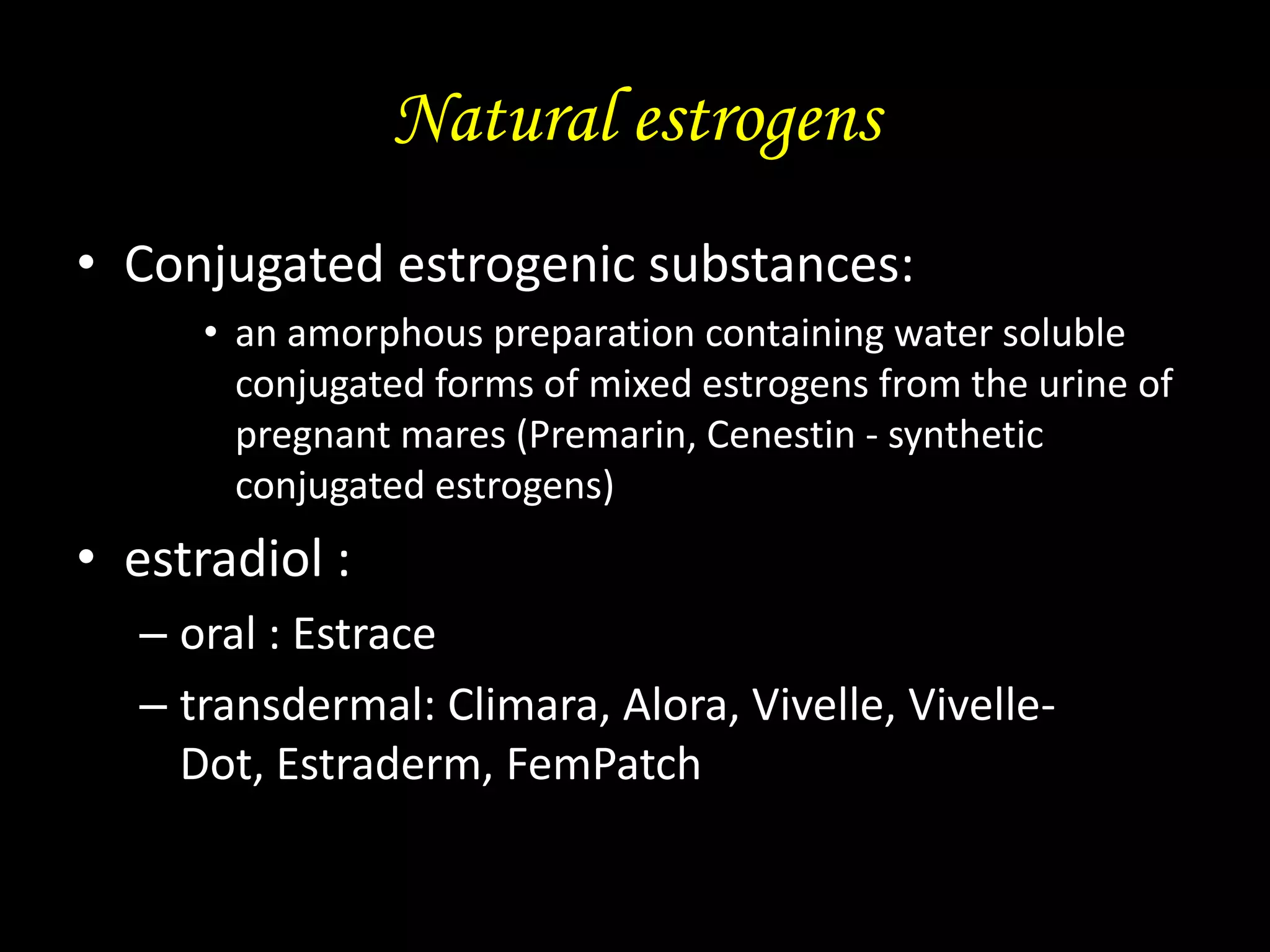 Gonadal hormones and inhibitors | PPTX