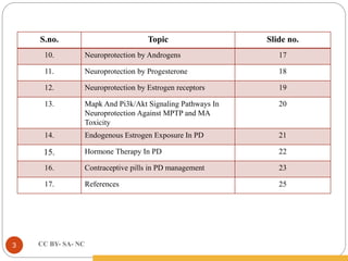 gonadocorticoids: a potential treatment for parkinson's disease | PPT
