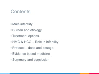 Gonadotropins for male infertility (spermatogenesis) | PDF