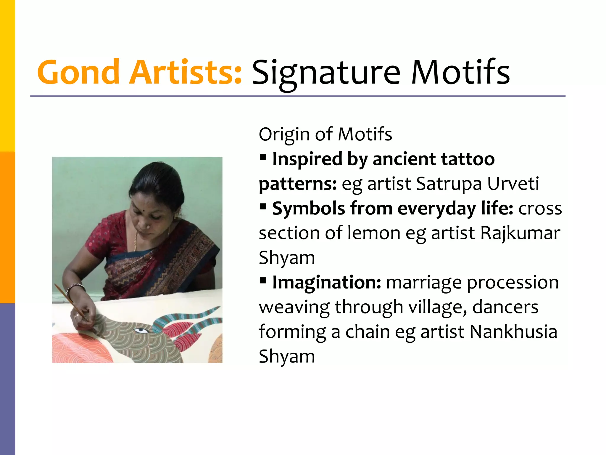 Gond artists & signature motifs 14 may-2014 (2) | PPT