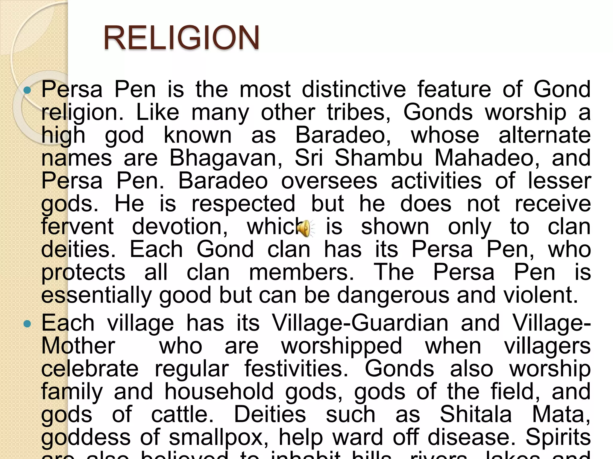 The Gonds Tribe | PPTX