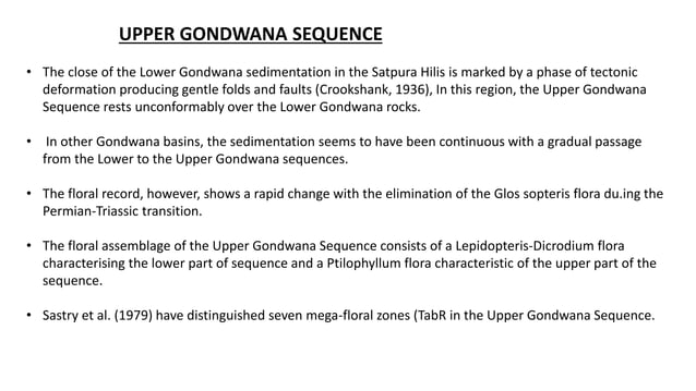 Gondwana stratigraphy | PPTX | Geography | Science