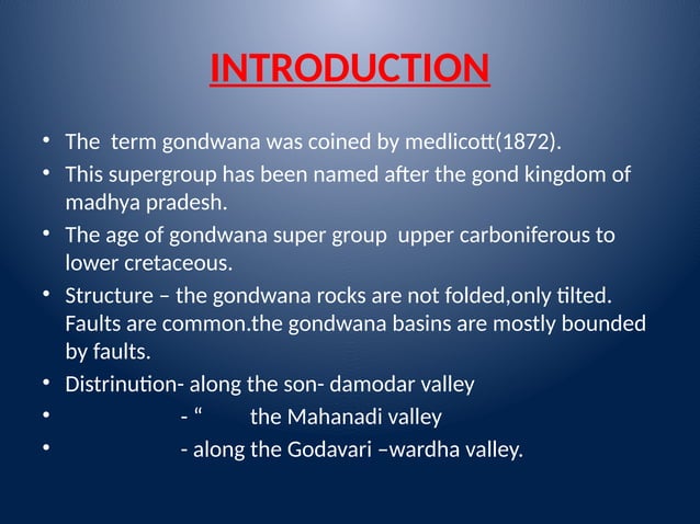 gondwana super group.pptxggfghgggggggggggghhhh | PPT