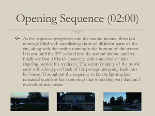 Gone girl analysis | PPTX