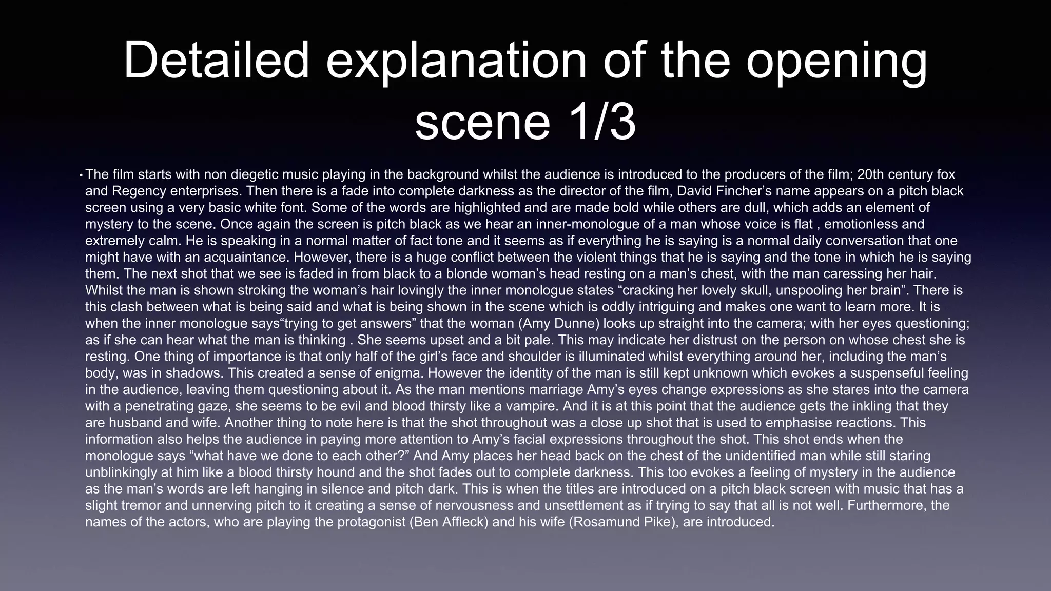Gone girl analysis | PPTX