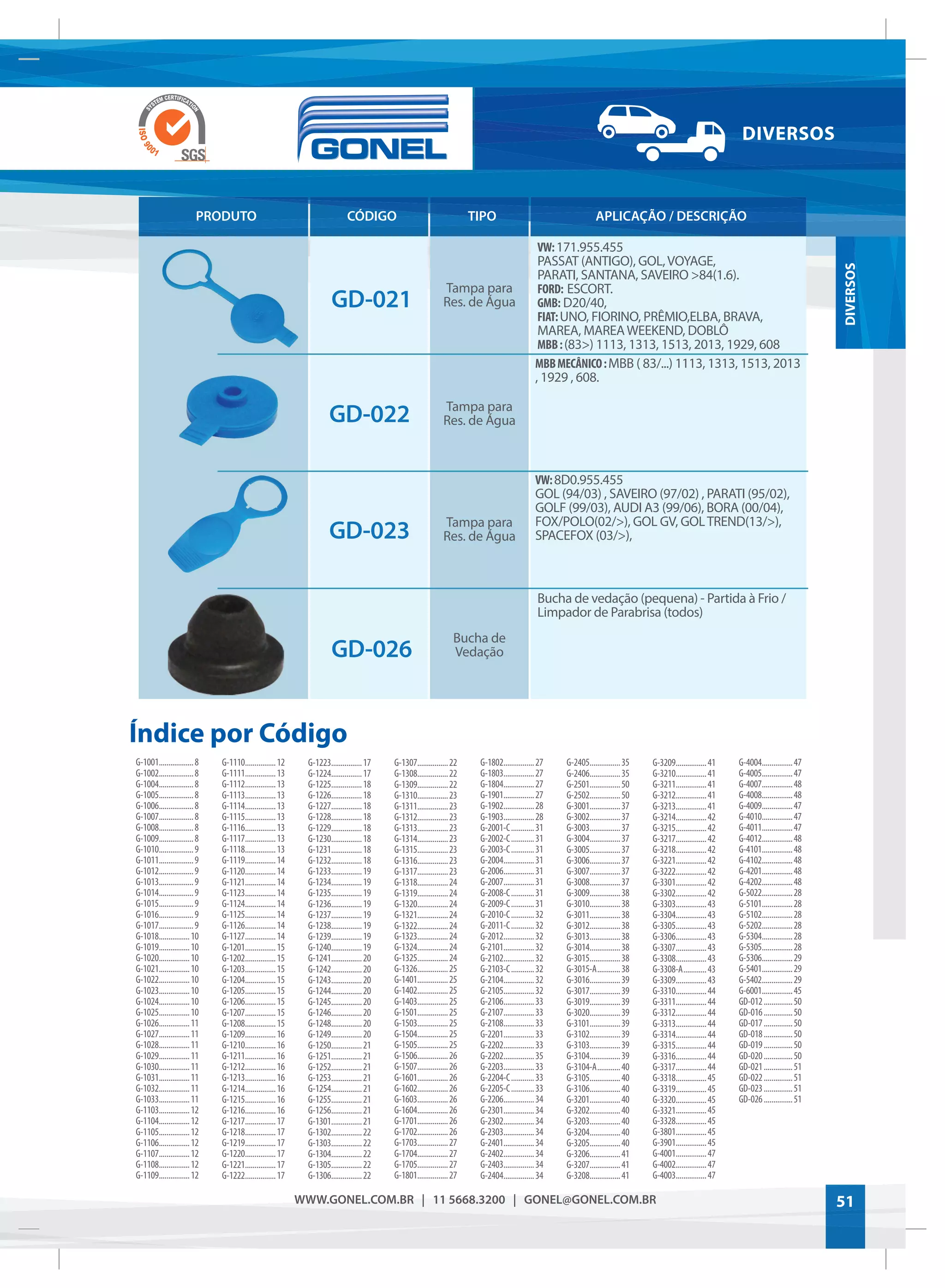 Gonel completo 2020 catalogo | PDF