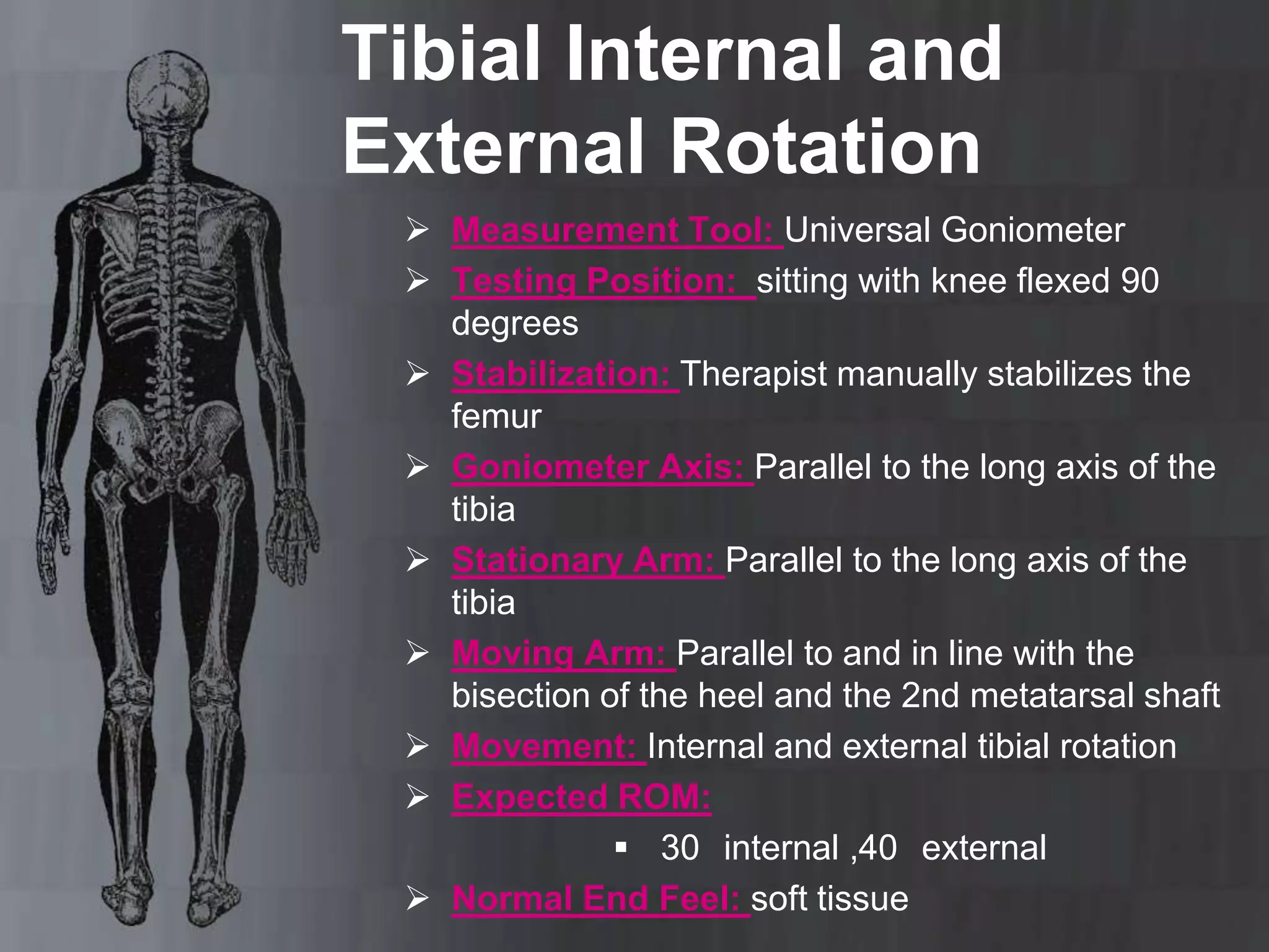 Goneometry of lower limbb | PPTX