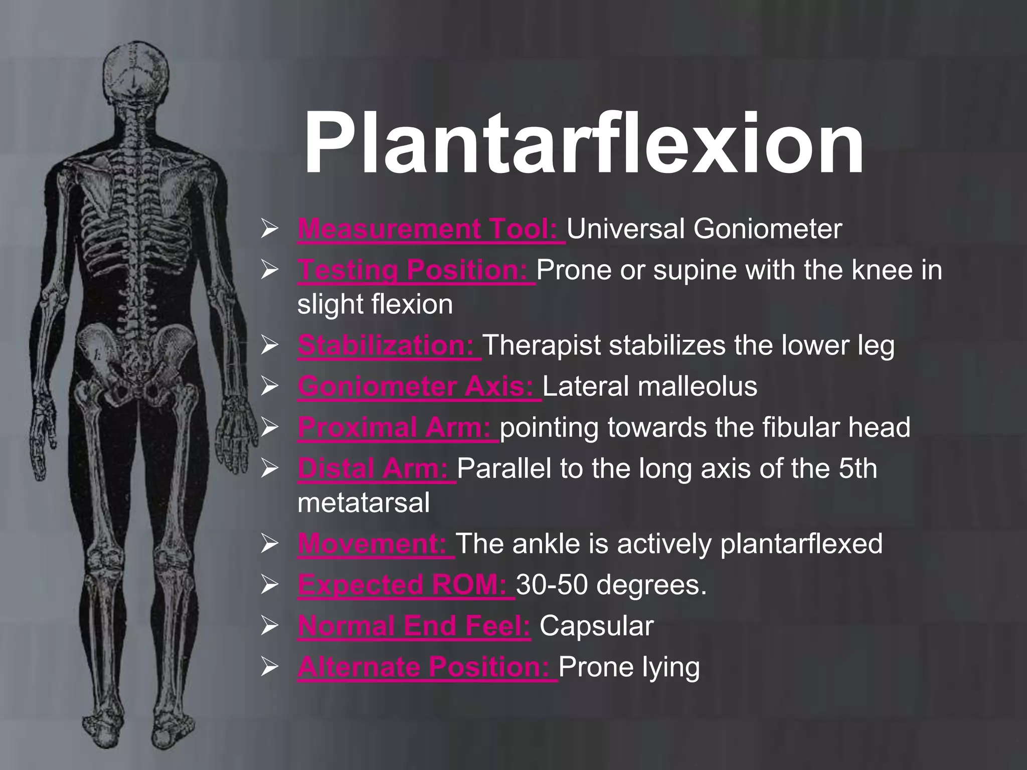 Goneometry of lower limbb | PPTX