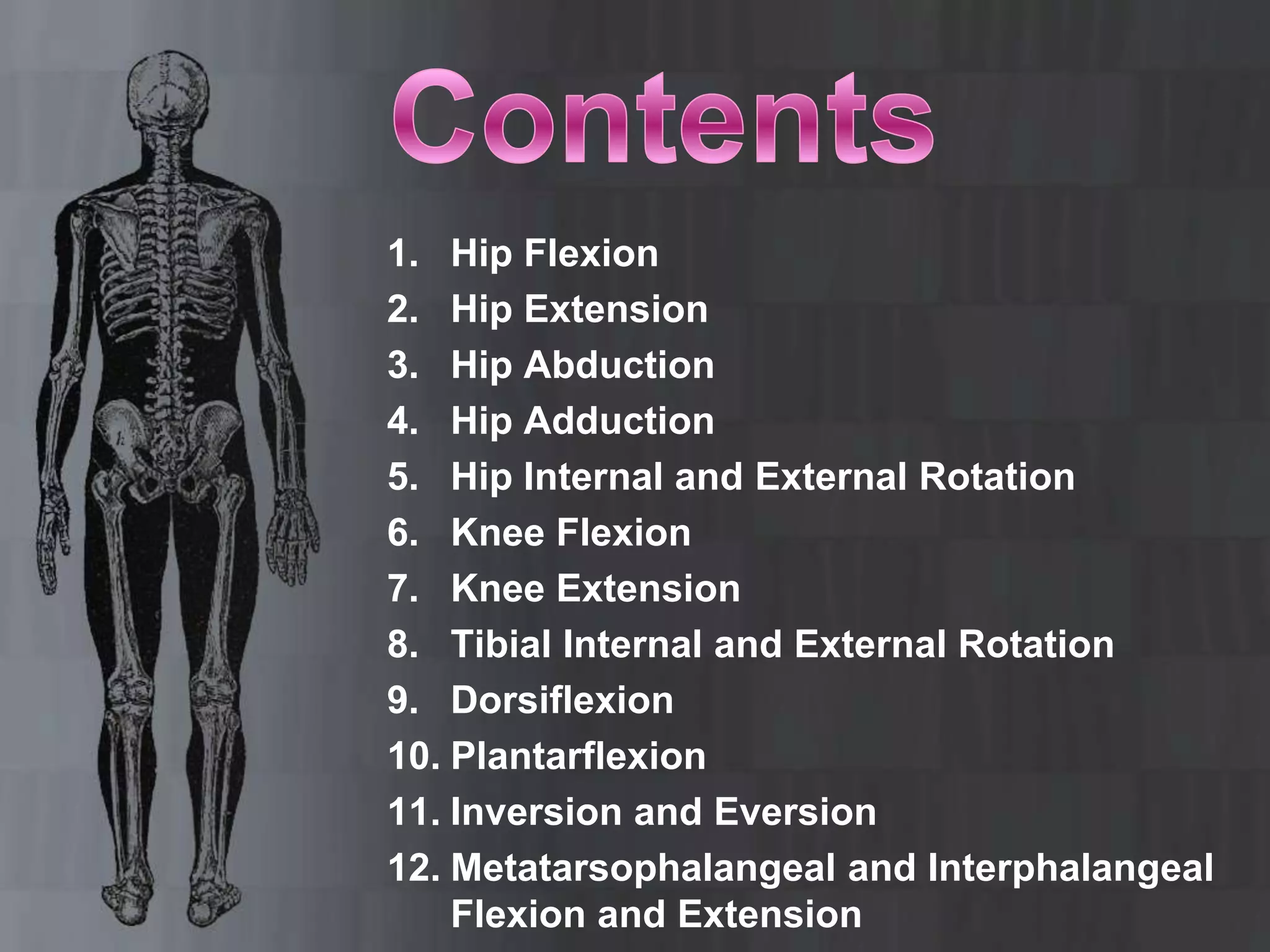 Goneometry of lower limbb | PPTX