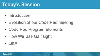 Gainsight on Gainsight: Managing Code Red | PPTX