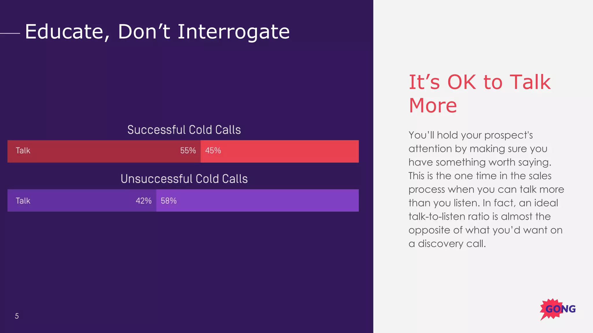 The Gong.io Cold Calling Training Deck | PDF