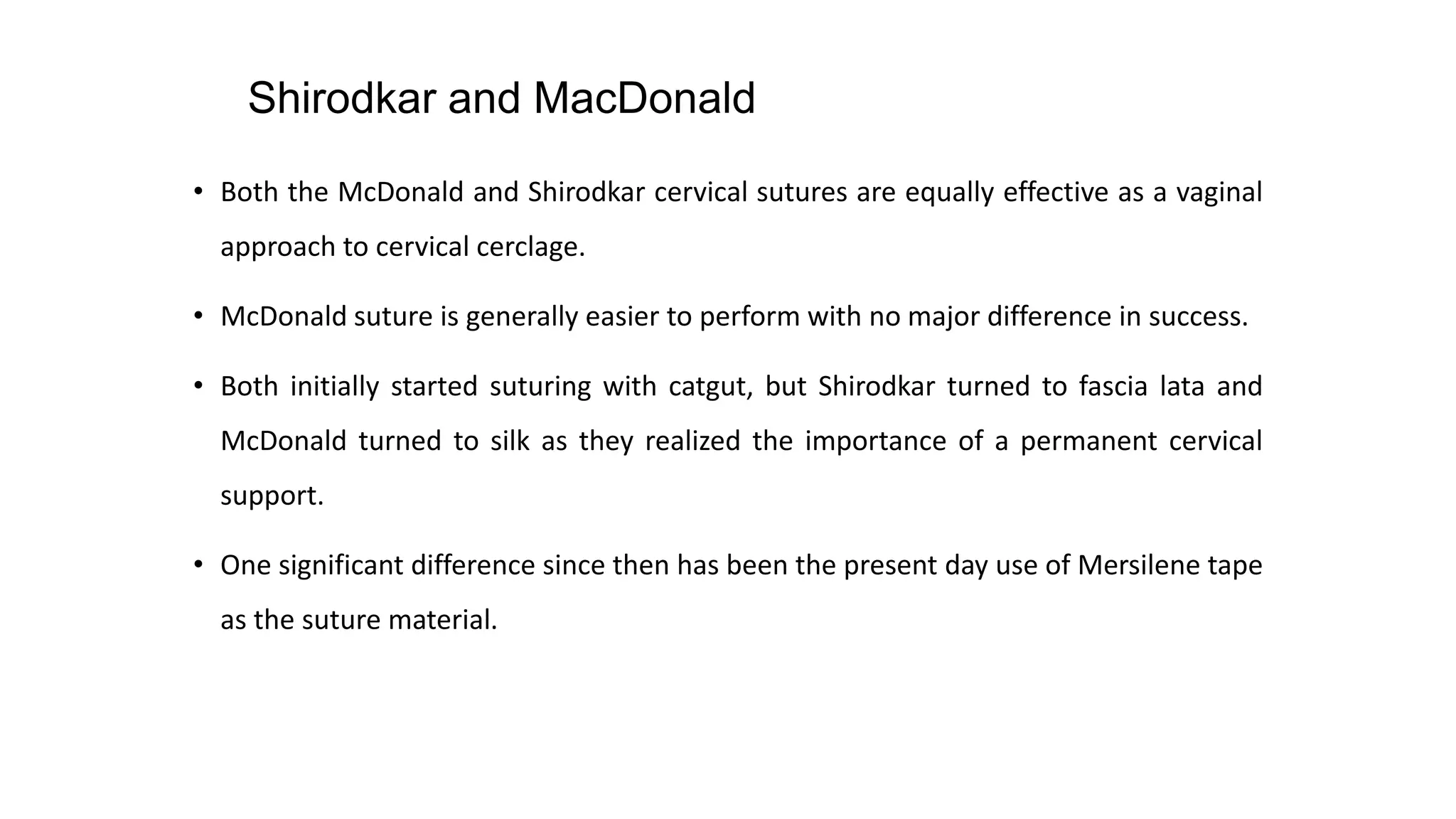 Management of Cervical Incompetence | PPTX