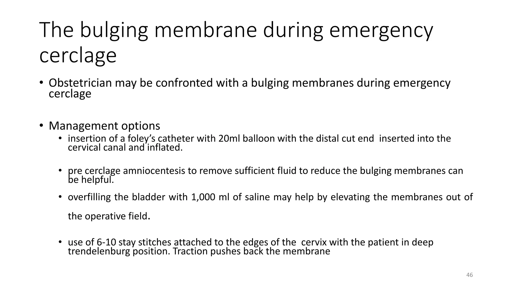 Management of Cervical Incompetence | PPTX