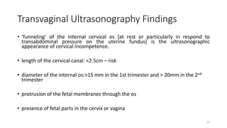 Management of Cervical Incompetence | PPTX