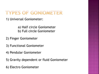 Goniometer | PPTX