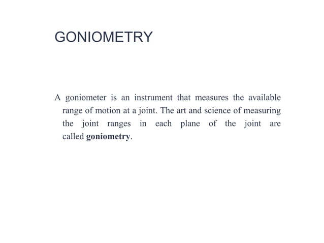 goniometer .pptx